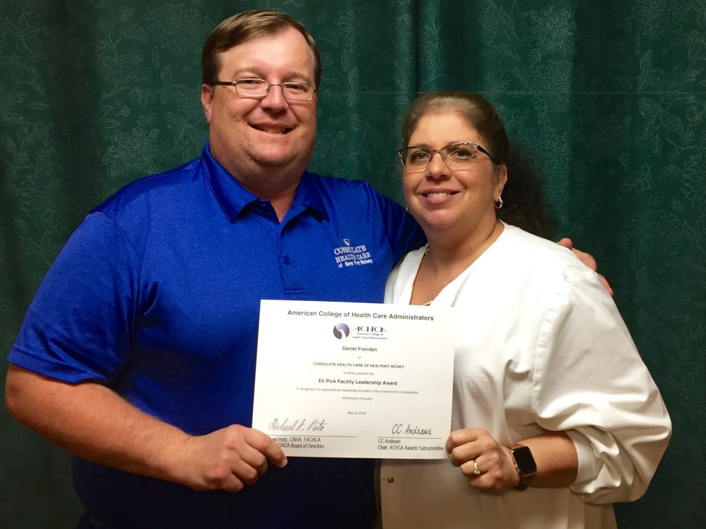 Dan Frenden Named Winner Of Eli Pick Facility Leadership Award